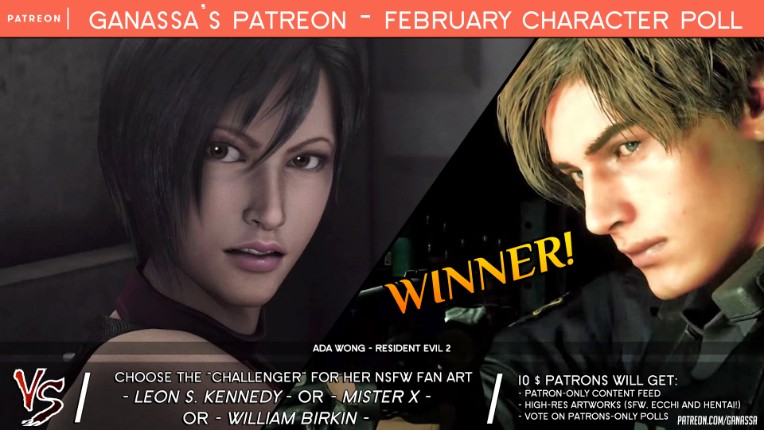 And The Winner Of The February Character Poll Is By Ganassa Artwork