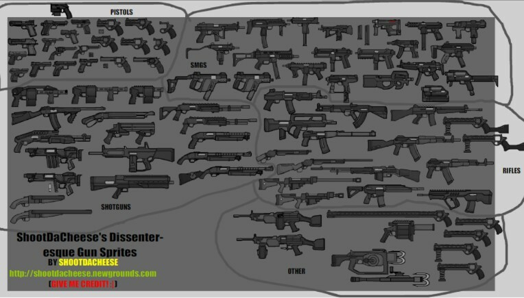 Dissenter-esque Guns - by ShootDaCheese