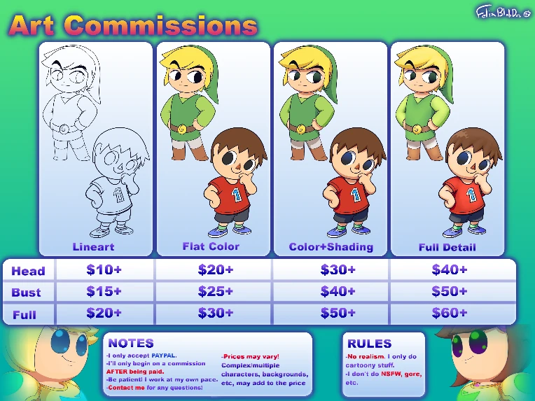 Commissions! - by FelixBlobDev