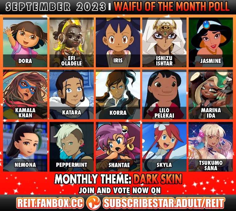 🌟 SEPTEMBER 23: WAIFU OF THE MONTH POLL 🌟 - by Reit9