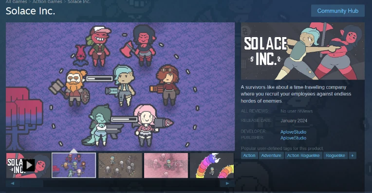 Solace Inc. is coming to Steam! - by aplovestudio