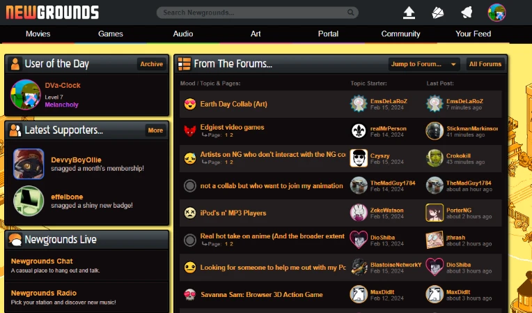 I have won Newgrounds - by DVa-Clock