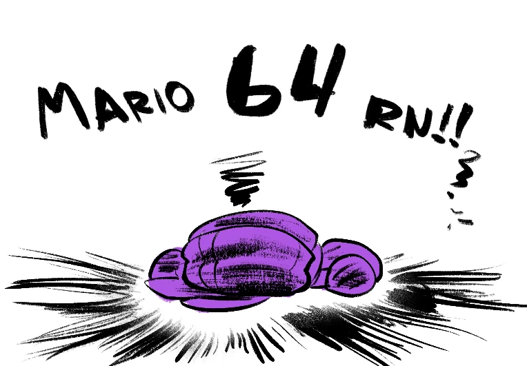 Mario 64 funi and live come n chill or whatever - by DynamoToon