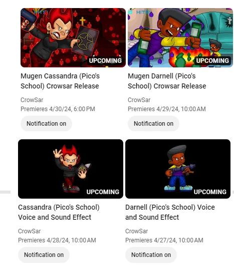 Update Mugen Pico School Fighting Game Thumbnail and Victory Portraits ...