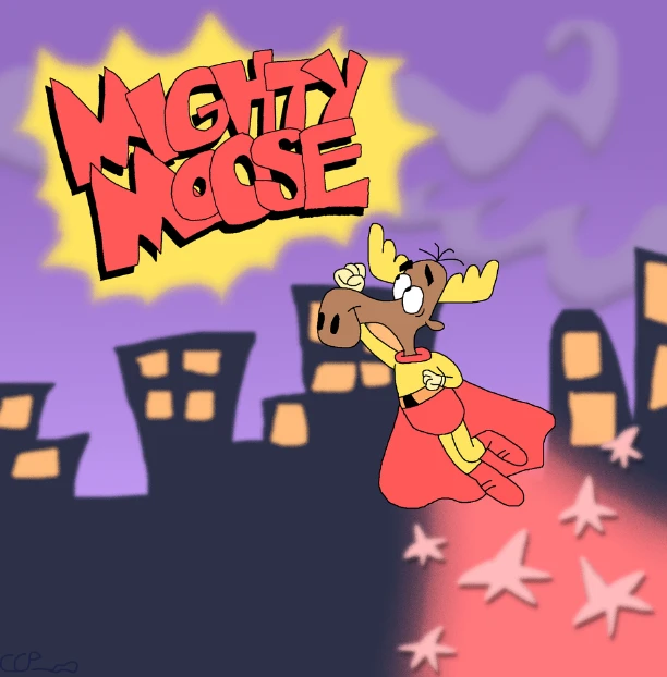Mighty Moose Cartoon! - by Carcitypilot31
