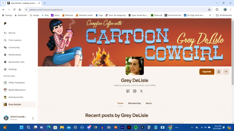 Grey DeLisle and Ethan Cross Media on Patreon - by EthanArtsAndStudios