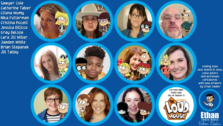 The Loud House Main Voice Cast (Season 7, 2024) - by EthanArtsAndStudios