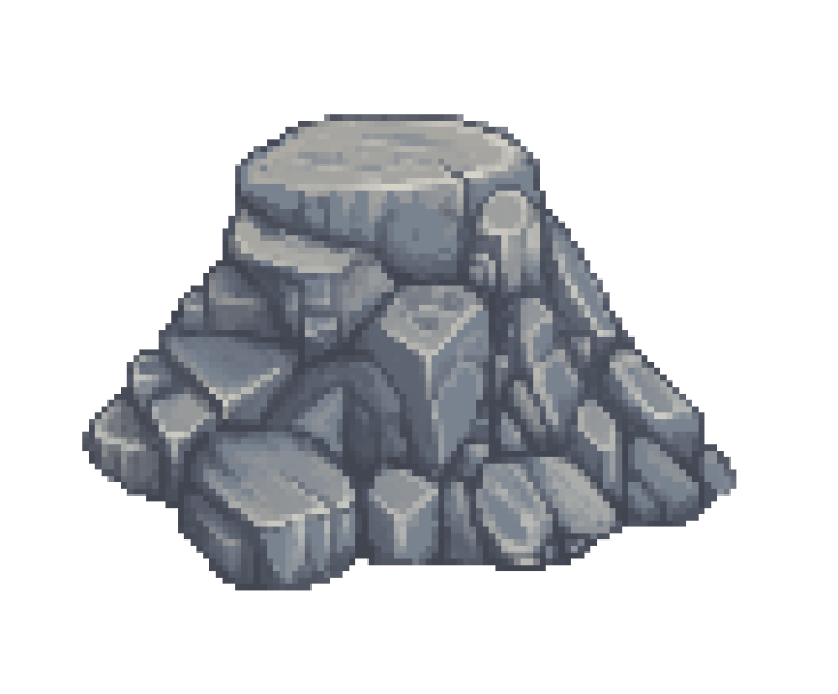 Pixel rocks - by Hyptosis