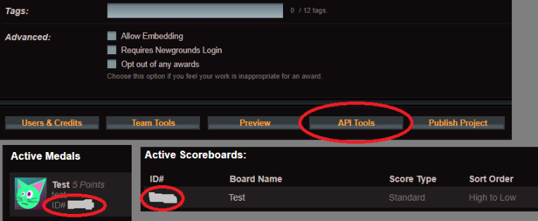 Newgrounds.io API in GDevelop - by 3p0ch