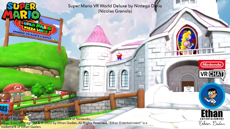 Visiting Super Mario VR World by Nintega Dario - by EthanArtsAndStudios