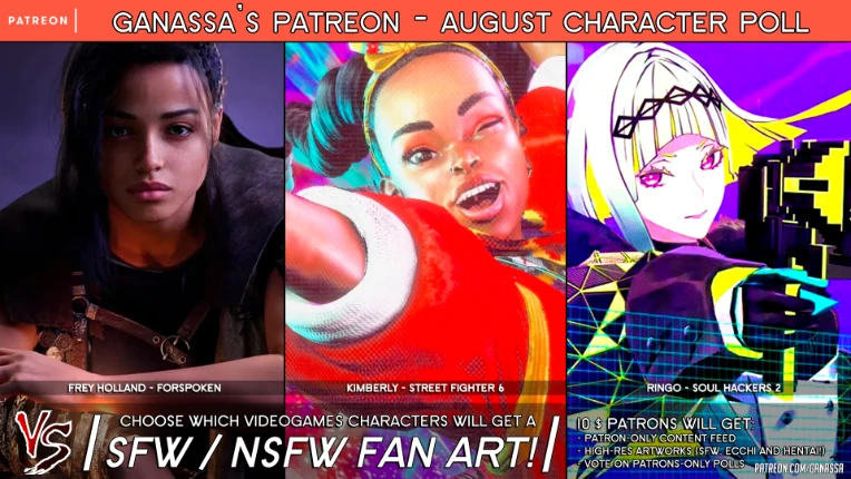 August Character Poll is open! - by ganassa-artwork