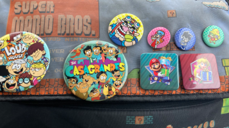 My Button Pin Collection - by EthanArtsAndStudios