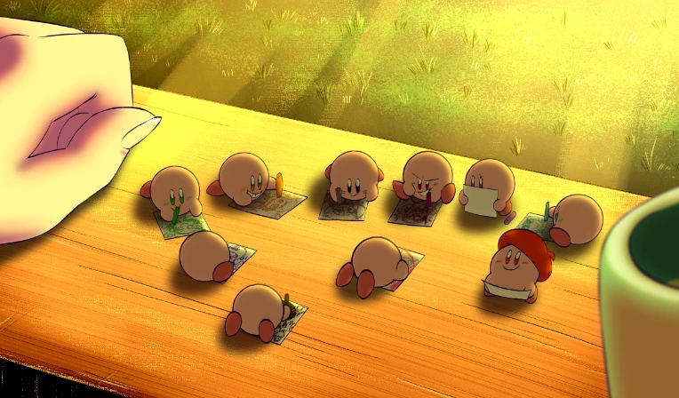 Drawing Session? Kirby Guardian 8 news - by KimiOmega