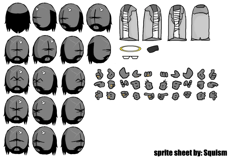 jebus sprite sheet - by squism
