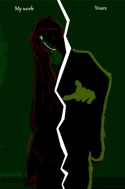 Collaborative split artwork