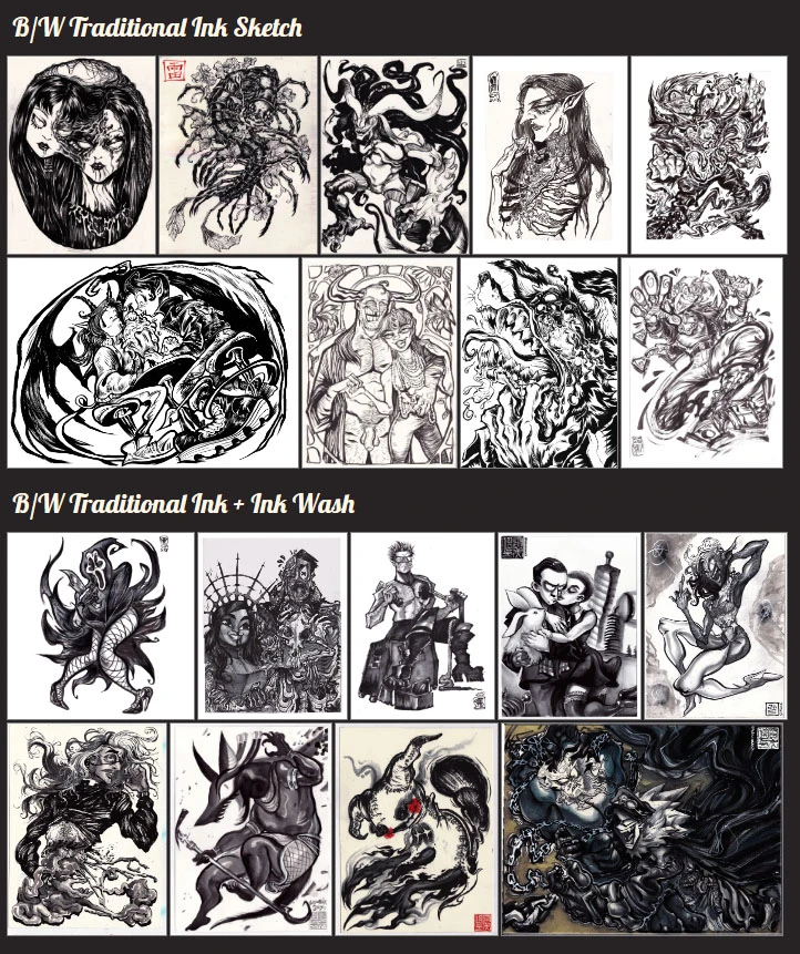 Traditional art commissions