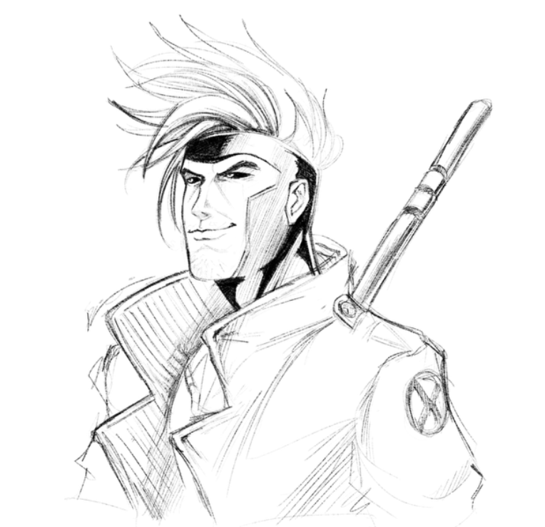 Rogue and Gambit - Doodle Dump by Derp-Cat on Newgrounds