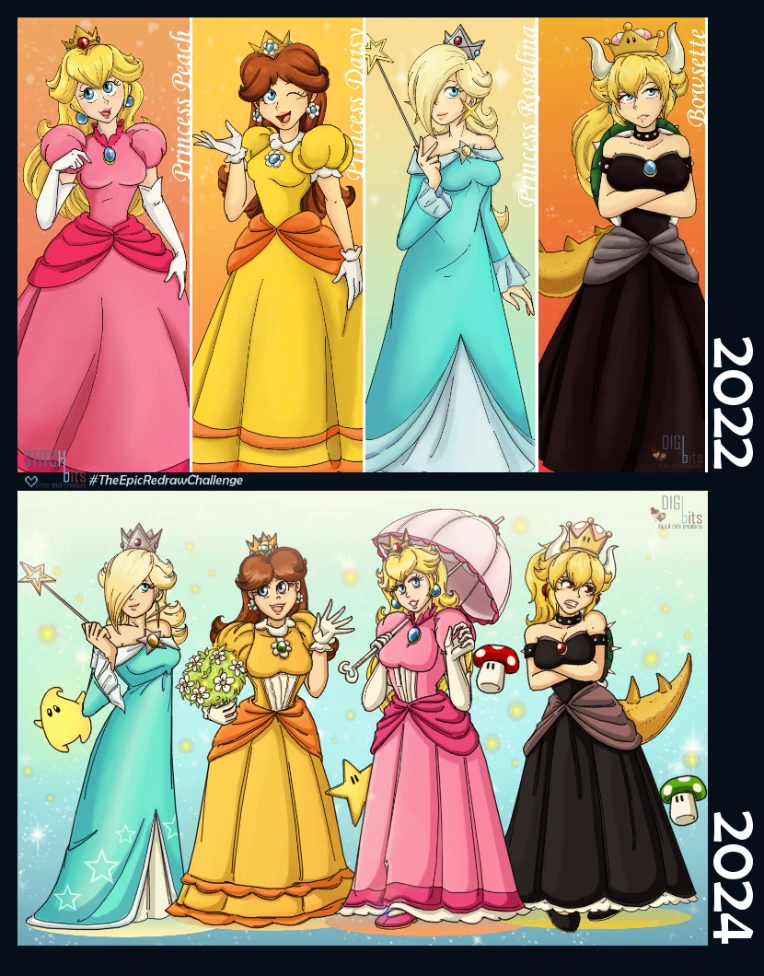 Princess Power (Super Mario FanArt) by StitchMiss on Newgrounds