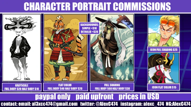 Oper for Character Portrait Commissions!