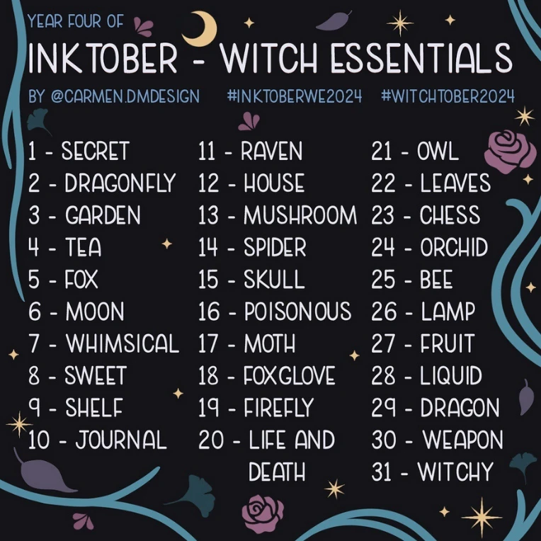 October art challenges 2024