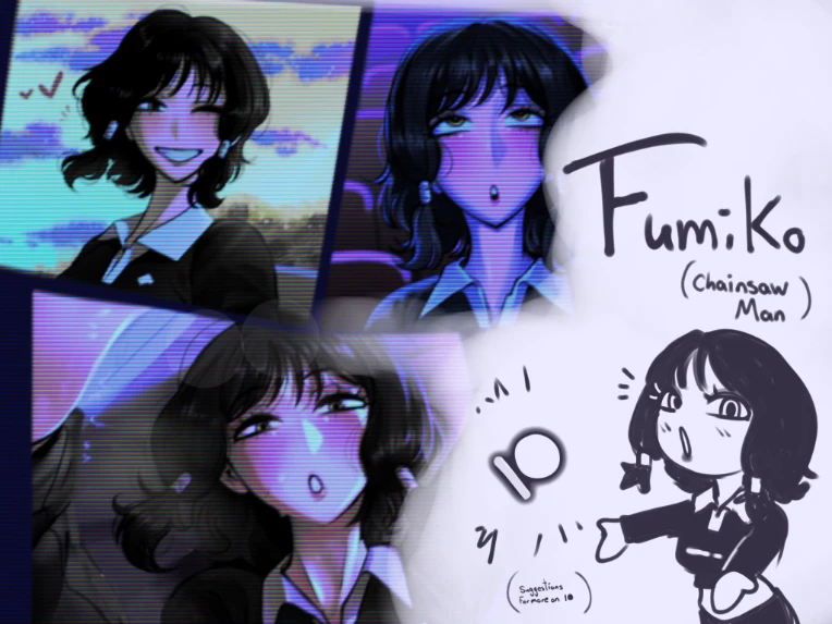 Fumiko - Chainsaw Man (Early Access) - by MrHernanDrawings