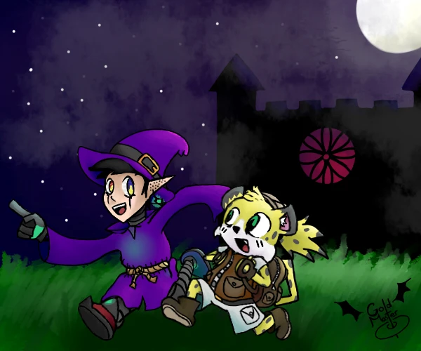 Magni and Baslon Halloween Redraw by GoldMaster7 on Newgrounds