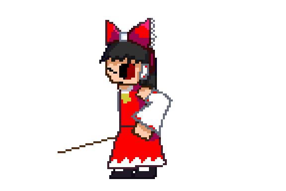 Reimu Fighting Game Animations