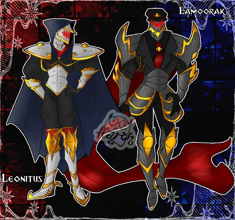 The Living Armor Bros.-Lamoorak & Leonitus by FlargahBlargh on Newgrounds