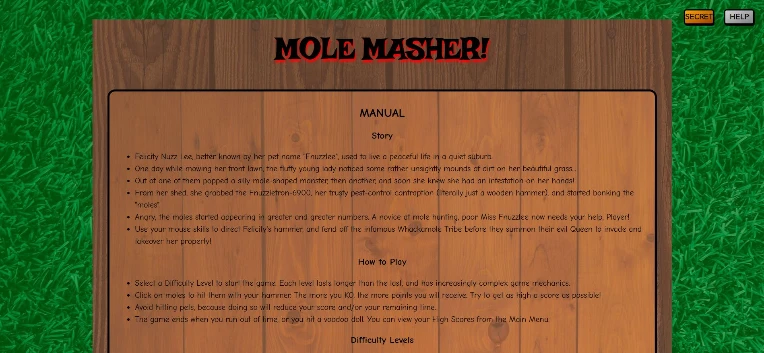 Fnuzzlee's MOLE MASHER