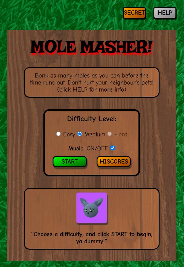 Fnuzzlee's MOLE MASHER