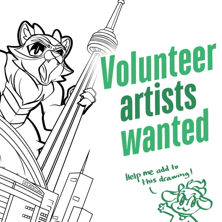 Artists Wanted - Furry Colouring Sheet Collab
