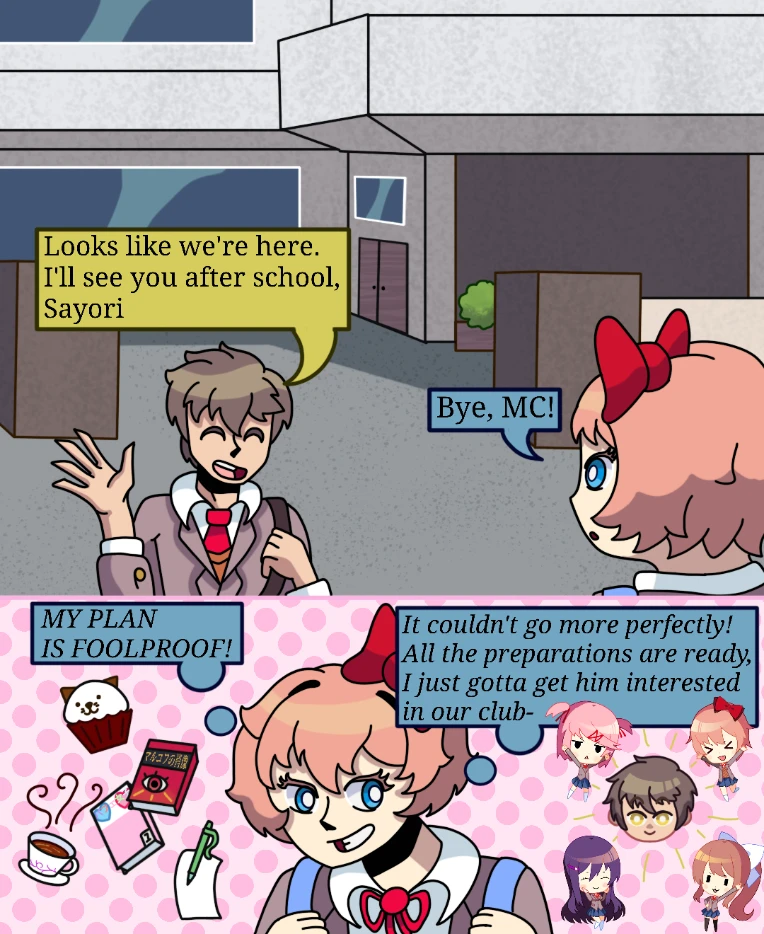 DDLC: A New Life - CH2 A New Dawn by BattyBoio on Newgrounds