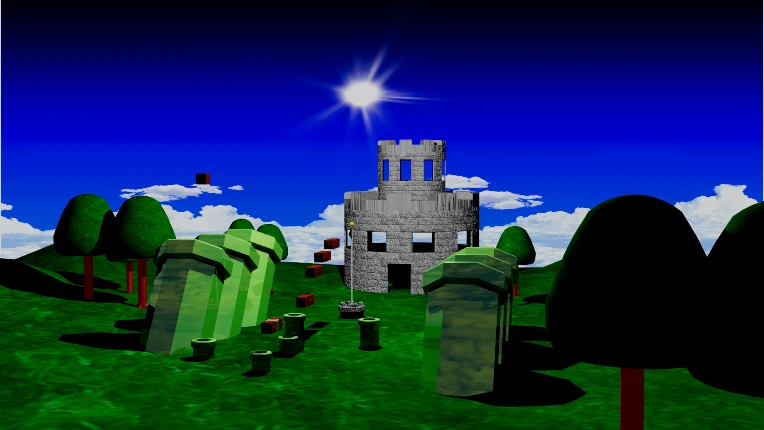 Super Mario 64 3D style render by ZetaBees on Newgrounds