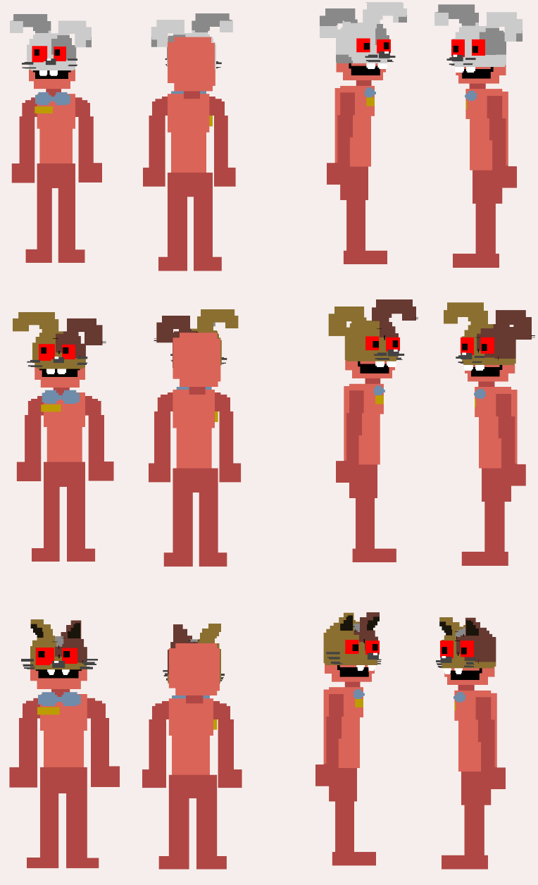 Dsaf Vanny design progression by dwdutra on Newgrounds
