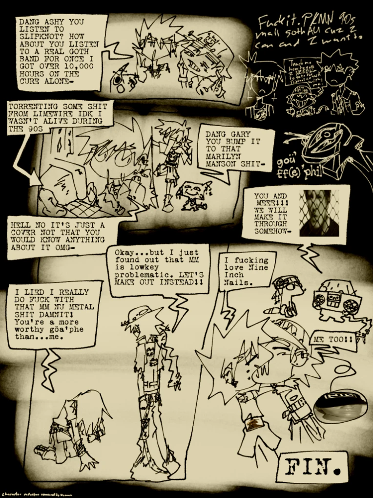 Goth Gary (and Ash is there too ig) :P by xRYOSAKEYx on Newgrounds