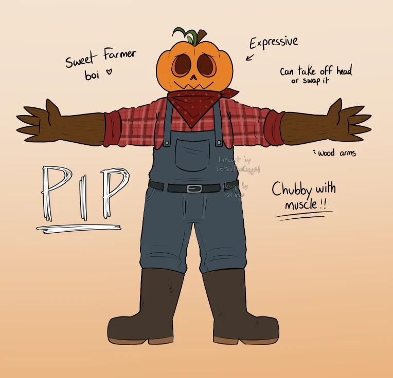 (ARTFIGHT 2025) Pip the Pumpkin Farmer! by Dylan-Skel on Newgrounds
