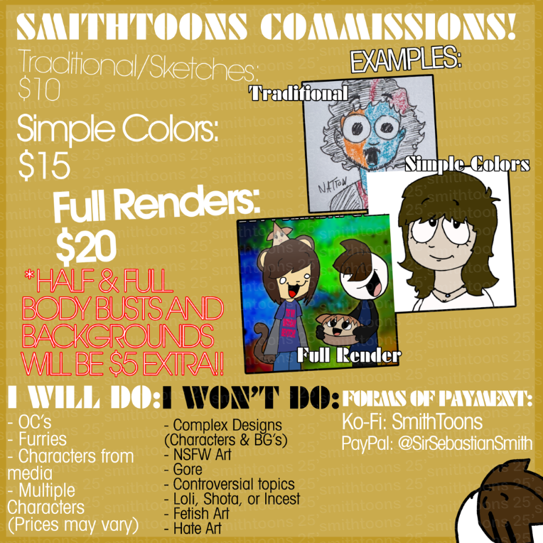 ART COMMISSIONS!! - by Smith-Toons