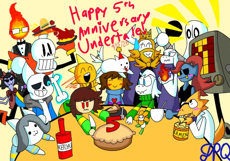 Happy 10th Anniversary Undertale! by DoodleJPeq on Newgrounds
