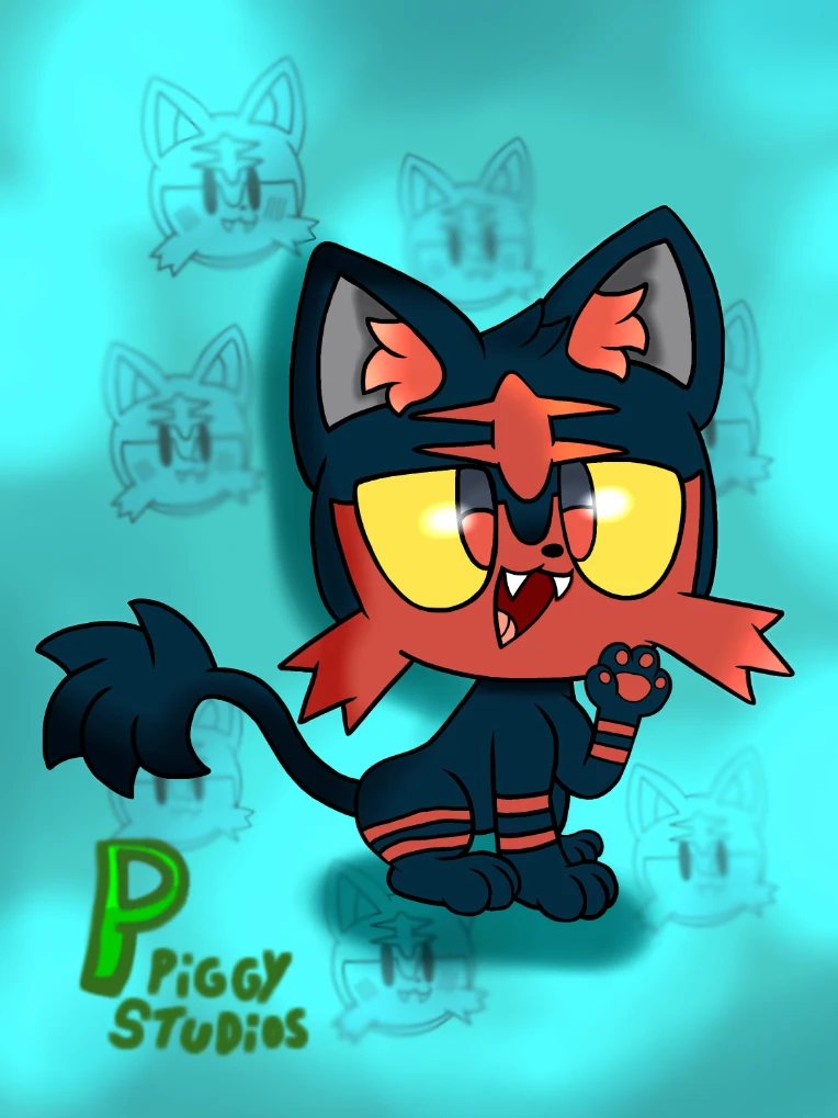 Just a drawing of Litten🐱 by PiggyTheDog23 on Newgrounds