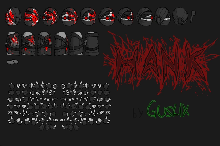 Hank (7) 9.5 sprite sheet v2 - by Guslix