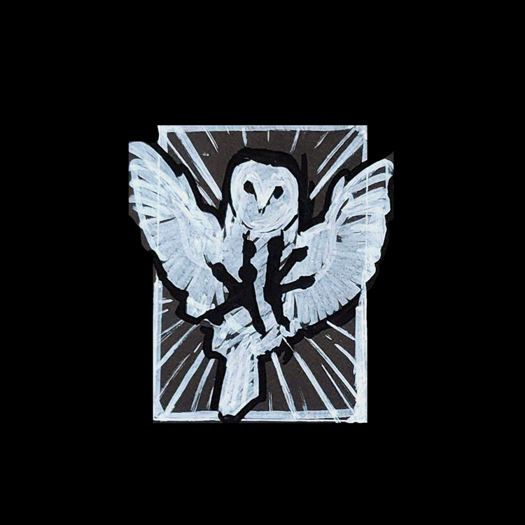 Owl Tarot Linocut Print by Sabtastic on Newgrounds