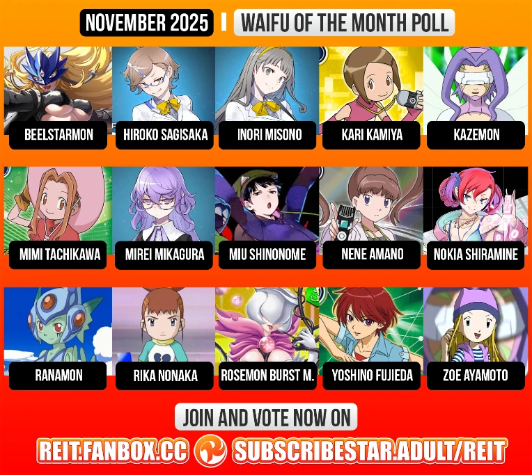 👑 NOVEMBER 2025 – WAIFU OF THE MONTH POLL 👑 - by Reit9