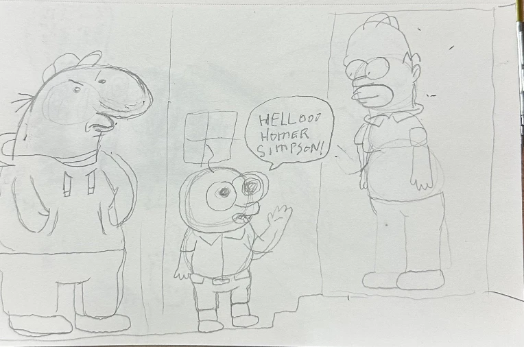 Charlie and Pim meets Homer Simpson by CasenPoint on Newgrounds
