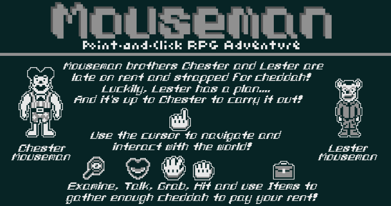 Mouseman: Point-and-Click RPG Adventure (Demo Version)
