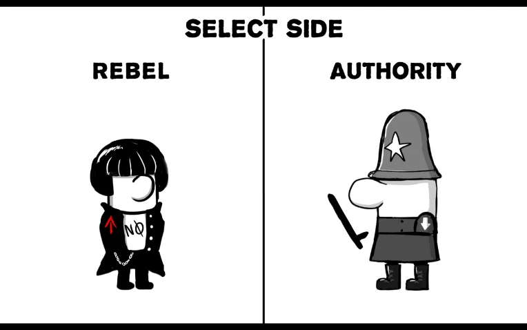 I have this weird punks and cops game idea.