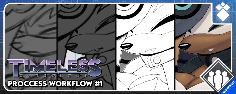 DAKKII BLUEPRINT #1 - COMIC WORKFLOW - by LayziiDakkii